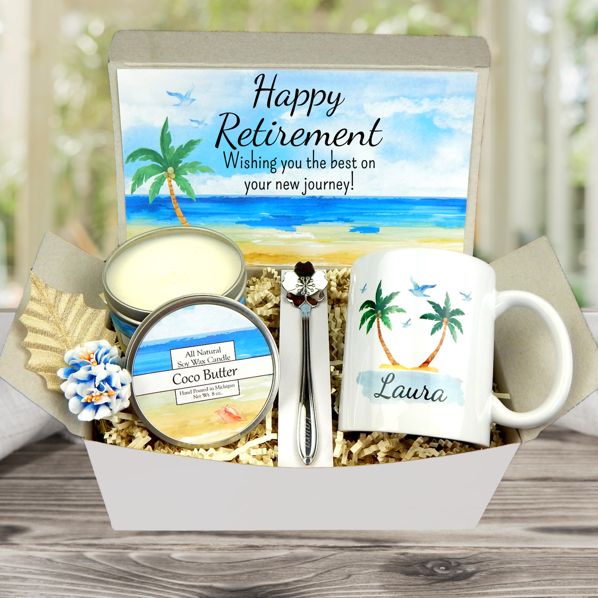 Ocean Themed Retirement Gift - Beach Inspired Gift for Retirement ...