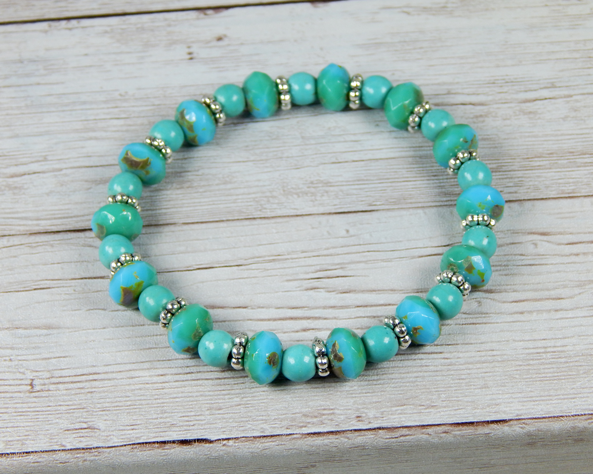 Turquoise Bead Bracelet for Women Boho Jewelry | by Stone River Jewelry ...